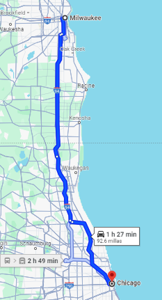 Milwaukee a Chicago en Bus * [2026 ]