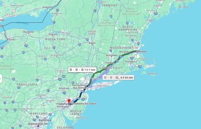 Boston a Philadelphia en Bus * [2026 ]